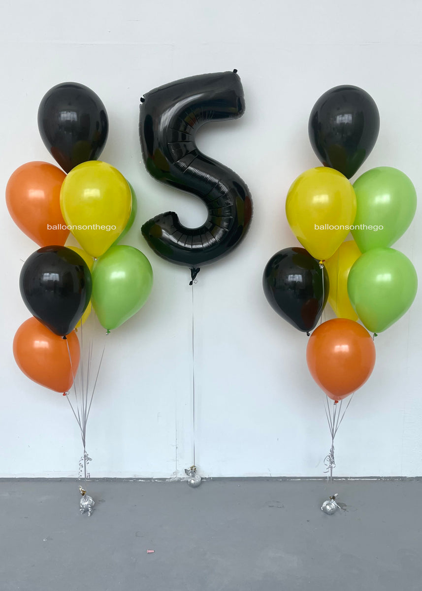 Number Balloon with Bouquets – Balloons On The Go